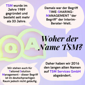 Das große TSM Q&A